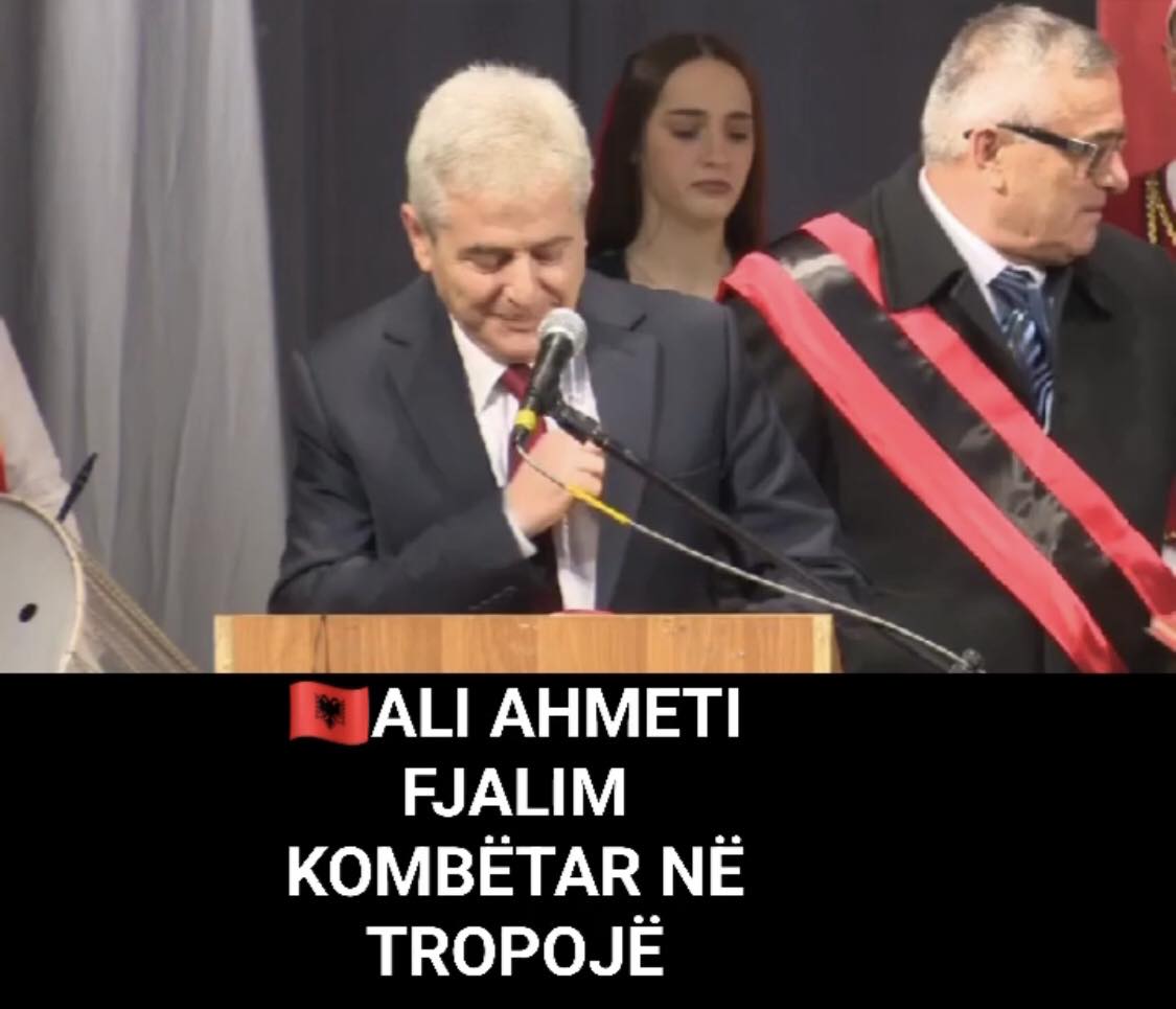 ALI AHMETI FJALIM KOMBËTAR NË TROPOJË – Epoka e Re ALI AHMETI FJALIM KOMBËTAR NË TROPOJË – Epoka e Re