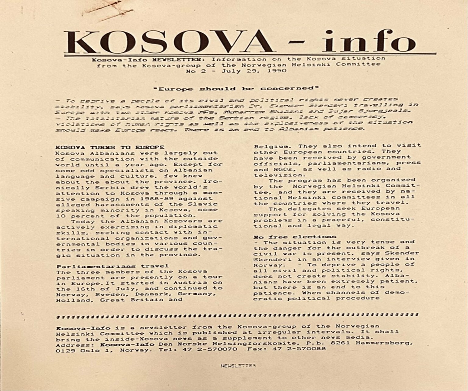 Organizimi i vizitës së parë në Perëndim i delegacionit të Kuvendit të ...